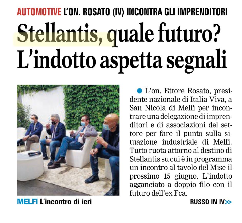 Mario Polese - Italia Viva in Basilicata con Rosato tra industria ...