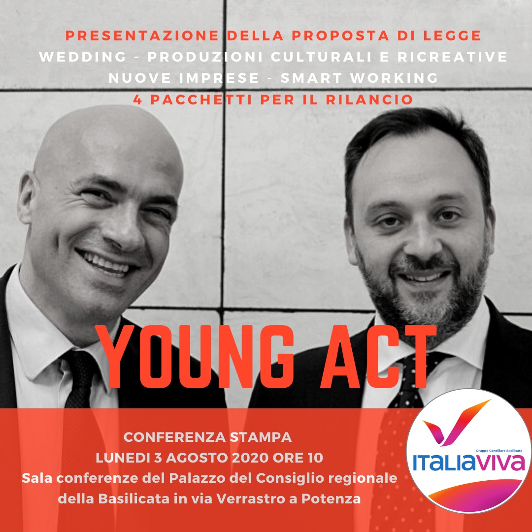 Mario Polese - ‘Young act’. Lunedì conferenza stampa Italia Viva su Pdl ...